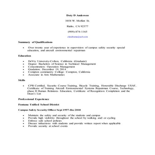 Resume 12-2-14 | PDF