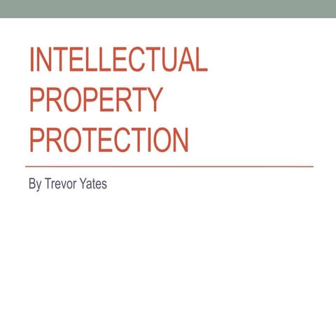Intellectual Property Protection | PPT | Free Download