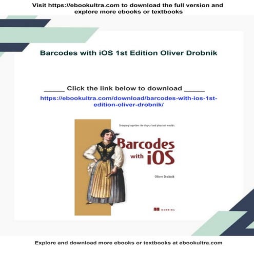 Barcodes with iOS 1st Edition Oliver Drobnik | PDF