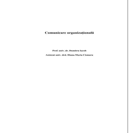 36757833 comunicare-organizationala-dumitru-iacob | PDF