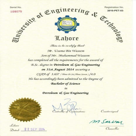 Degree Certificate | PDF
