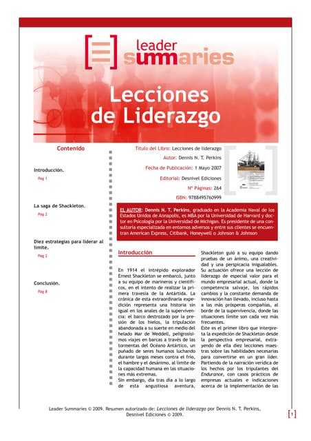 36809882 lecciones-de-liderazgo | PDF 36809882 lecciones-de-liderazgo | PDF