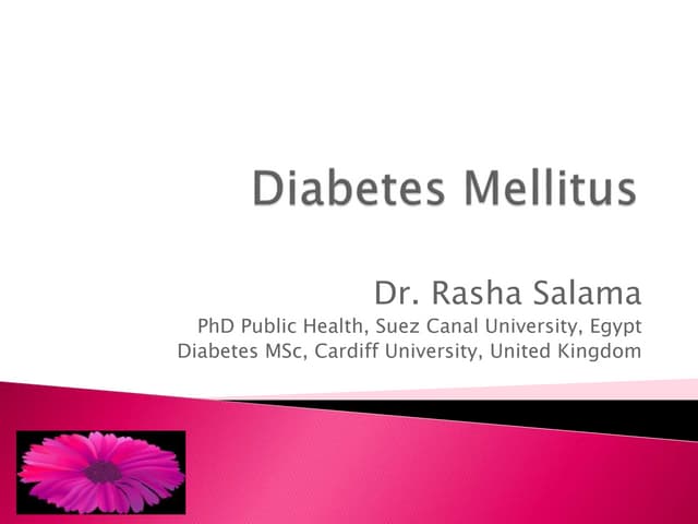 Diabetes mellitus presentation | PPTX