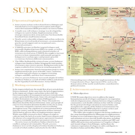 UNHCR Global Report 2009 - Sudan | PDF
