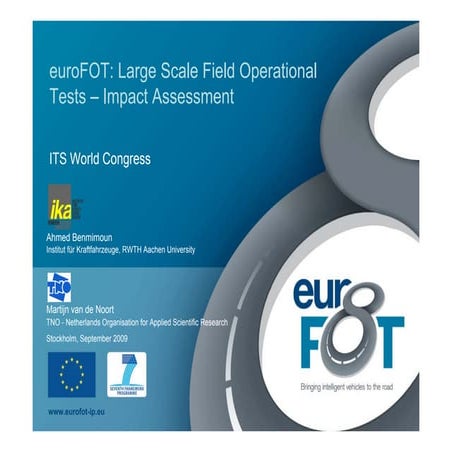euroFOT: large scale field operational tests - Impact Assessment | PPT