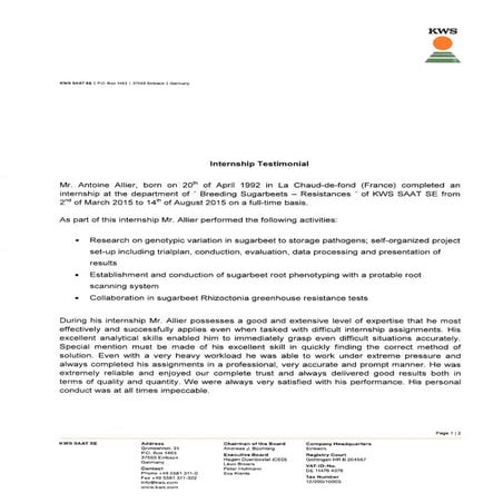 AAllier_internship_testimonial | PDF