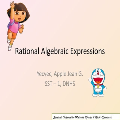 Addition and Subtraction of Rational Expressions with Like Denominators ...
