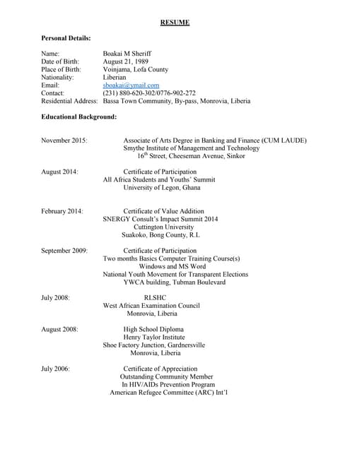 JACK CV updated | PDF