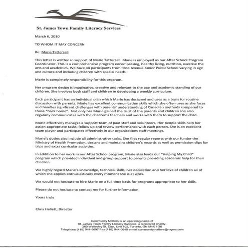 Reference Letter CMT | PDF