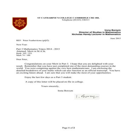 Results.2015.Part.3.Peter.Featherstone | PDF