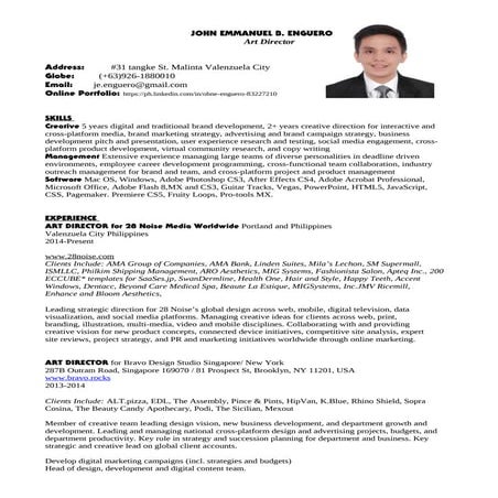 JEE CV RS | DOC | Business Administration | Business