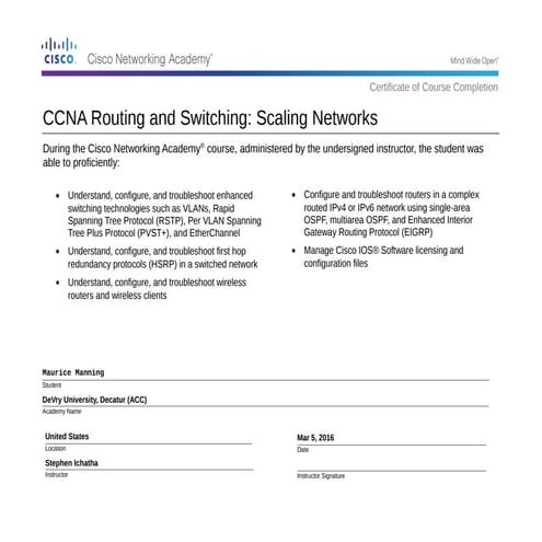 CCNA Routing and Switching: Scaling Networks | PDF | Computer Networking | Computing