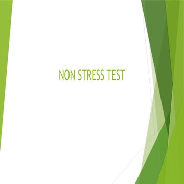 non stress test non stress test non stre | PPTX