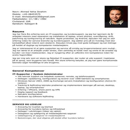 CV - Kompetencer 2017 | PDF