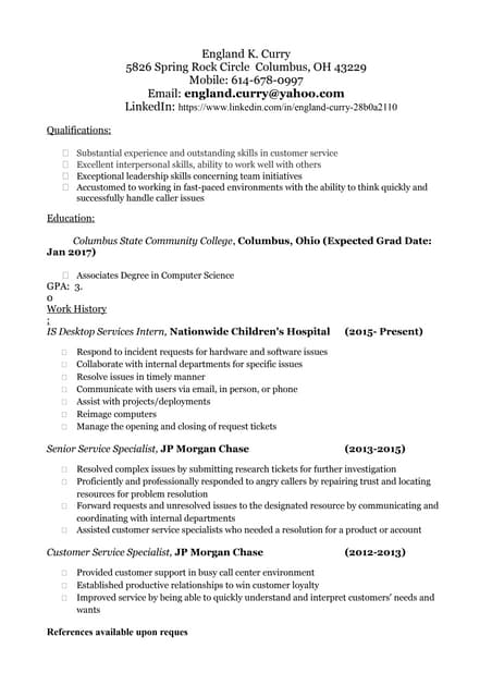 Crystal Rudd resume | PDF