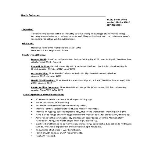 Garth Coleman presentations