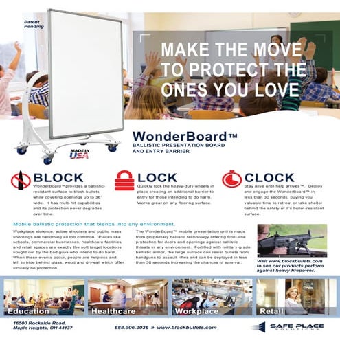 WonderBoard™ Brochure | PDF | Arms & Ammunition | Sensitive Topics