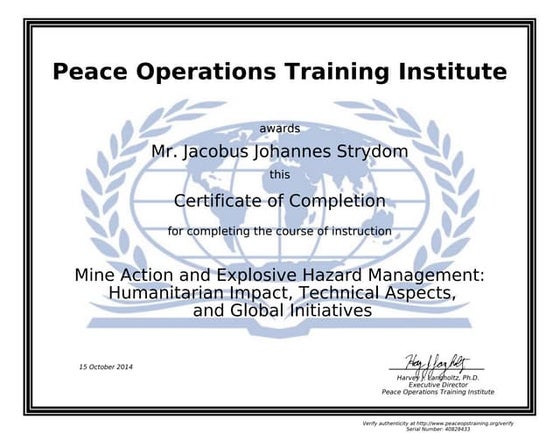 Mine-action-and-explosive-hazard-management-certificate | PPT
