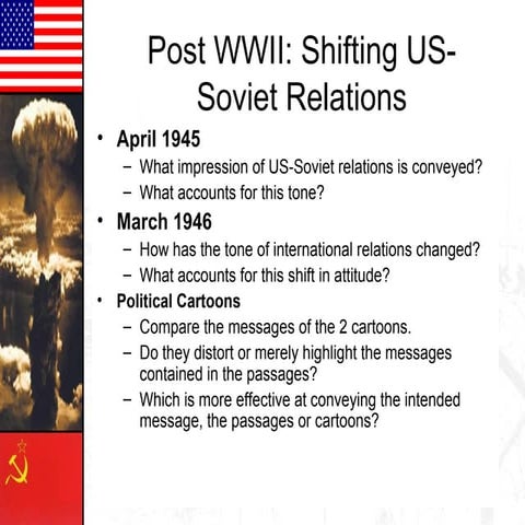 Beginnings of the Cold War | PPT | Defense Industry | Industries