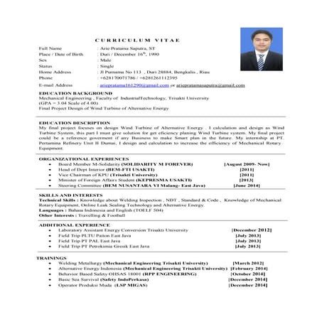 APS CV SEP 2016 | PDF