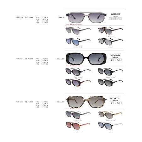 Anteojos de sol. varios modelos ideales. | PDF
