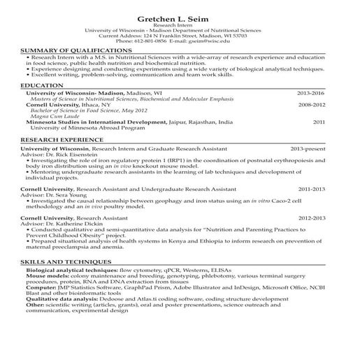 Seim CV 9_7_16 | PDF