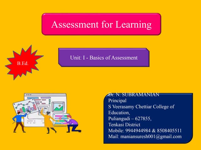 Assessment of learning 1 | PPTX