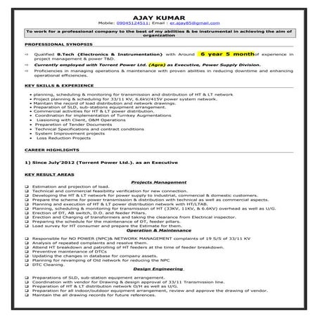 New Resume Ajay | DOC