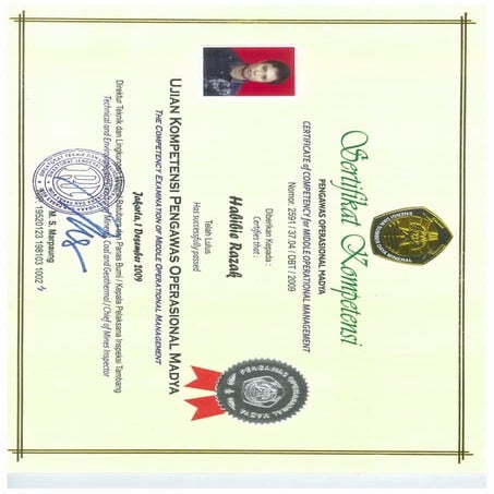 Pom Certificate | PDF