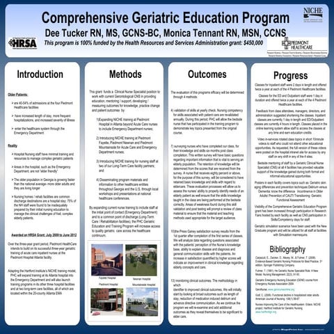 HRSA Comprehensive Geriatric Education Grant Poster | PPT