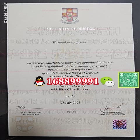 University of Bristol degree offer diploma Transcript | PDF ...