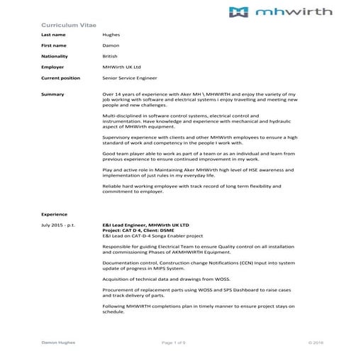 Steven Ross cv | PDF