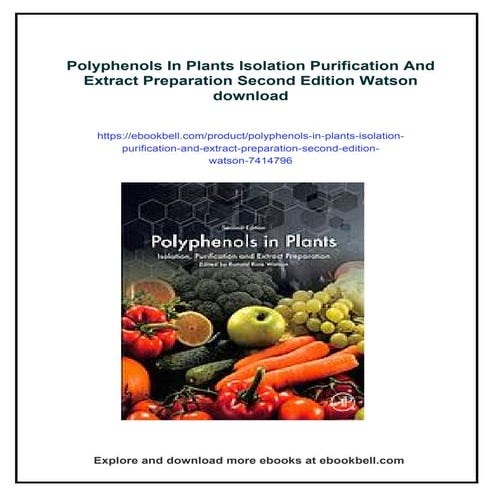 Polyphenols In Plants Isolation Purification And Extract Preparation ...