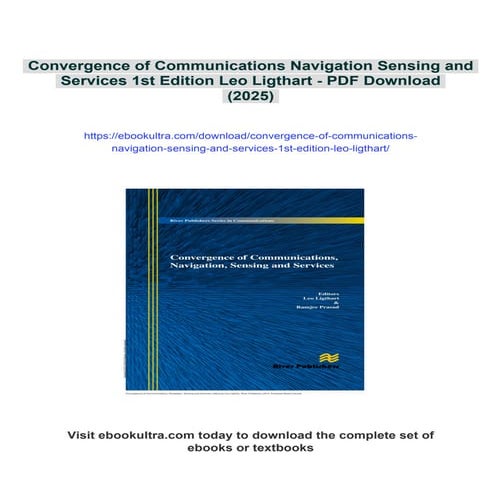 Convergence of Communications Navigation Sensing and Services 1st ...