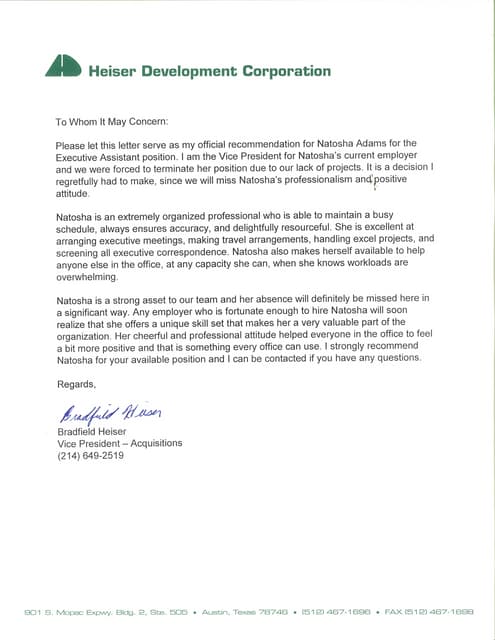 IBM Reference Letter - Tayna | PDF