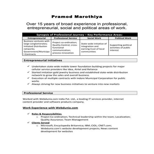 Resume_pramod (1) | DOC