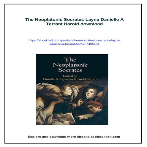 The Neoplatonic Socrates Layne Danielle A Tarrant Harold | PDF