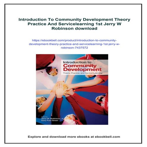 Introduction To Community Development Theory Practice And ...