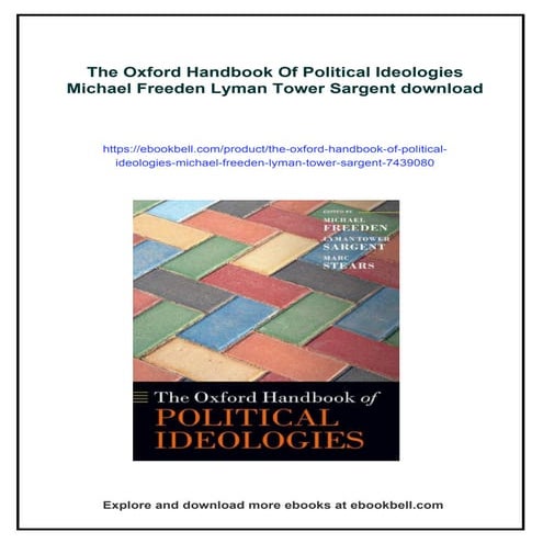 The Oxford Handbook Of Political Ideologies Michael Freeden Lyman Tower ...
