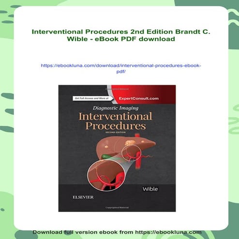 Interventional Procedures 2nd Edition Brandt C. Wible - eBook PDF | PDF