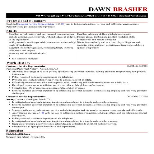 Dawn Brasher Resume 1 | PDF