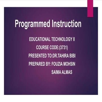3731 presentation1.pptx programmed instruction | PPTX
