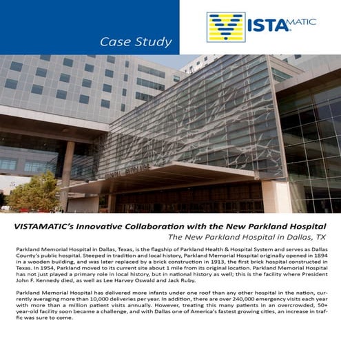 New Parkland Hospital VISTAMATIC Case Study smaller | PDF