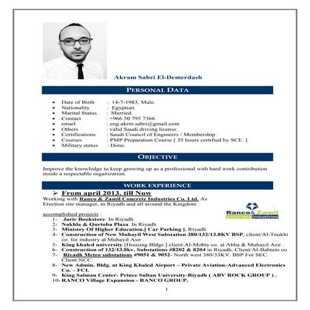 cv.akram sabri | PDF