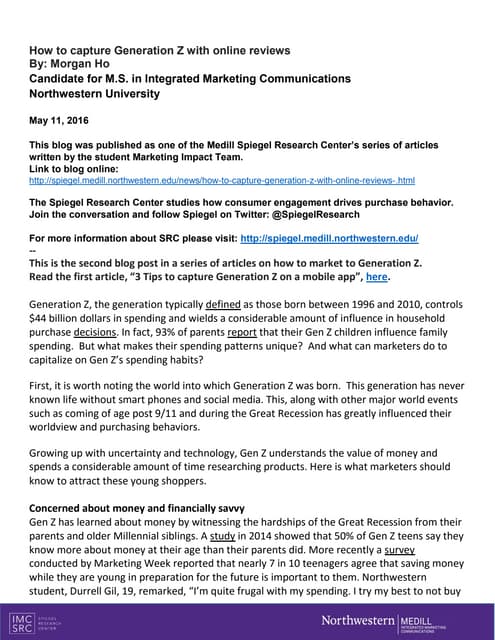 Morgan Ho presentations