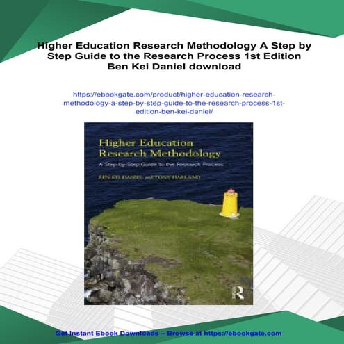 Higher Education Research Methodology A Step by Step Guide to the ...