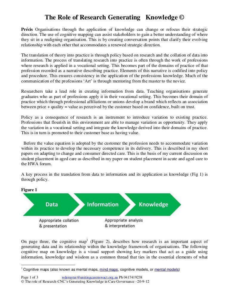 20131024 The Role Of Research Generating Knowledge 20131024-the-role-of-research-generating-knowledge