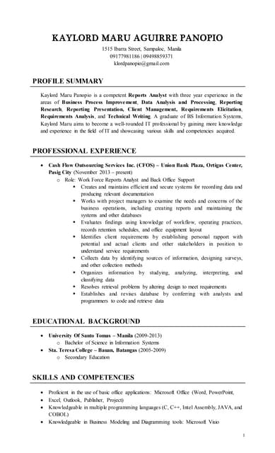 Zymon John C Guanzon CV | PDF