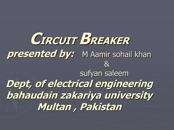 Circuit breaker presentation | PPT | Computer Networking | Computing