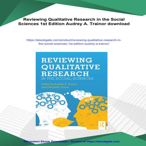 Reviewing Qualitative Research in the Social Sciences 1st Edition ...